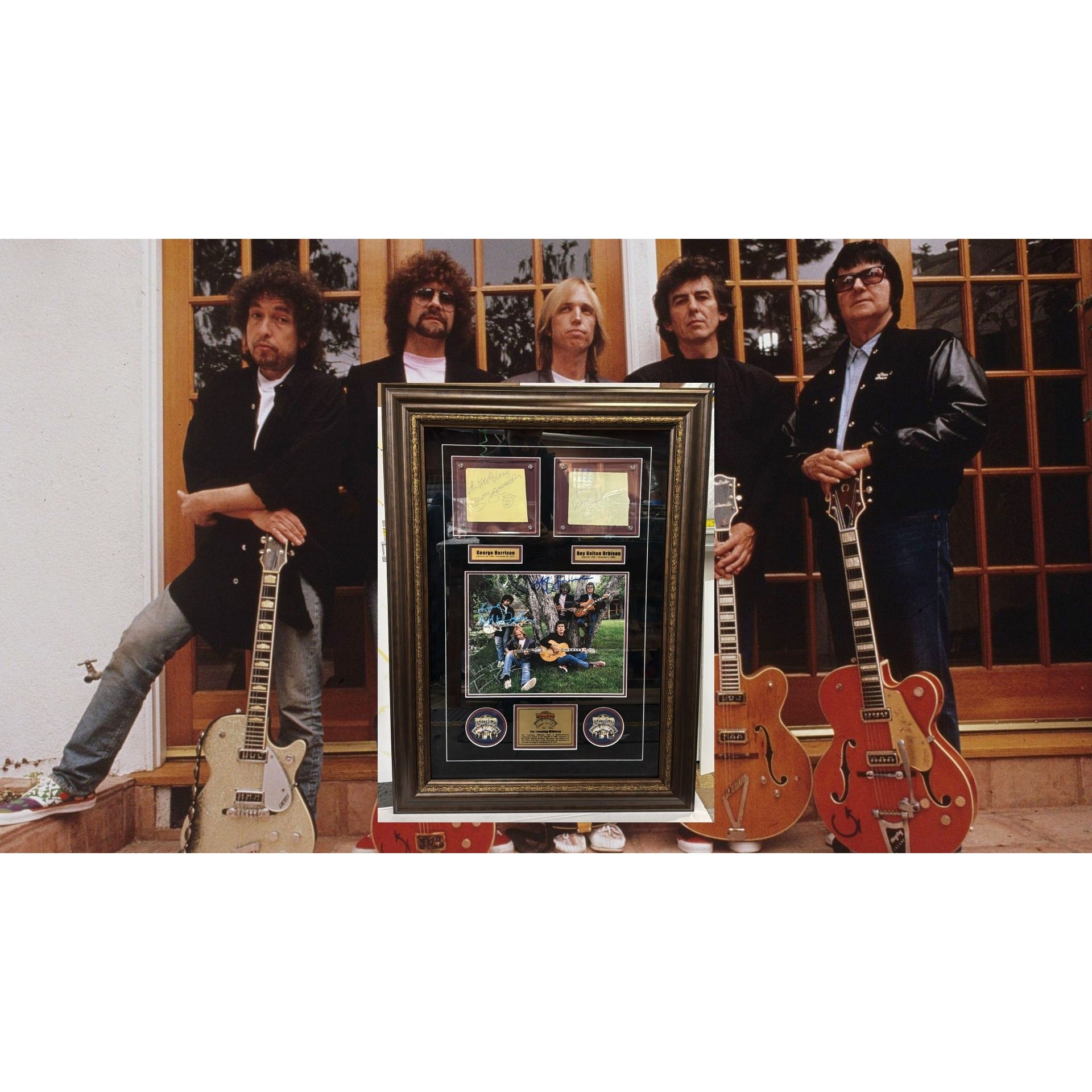 Traveling Wilburys George Harrison, Roy Orbison, Jeff Lynne, Bob Dylan