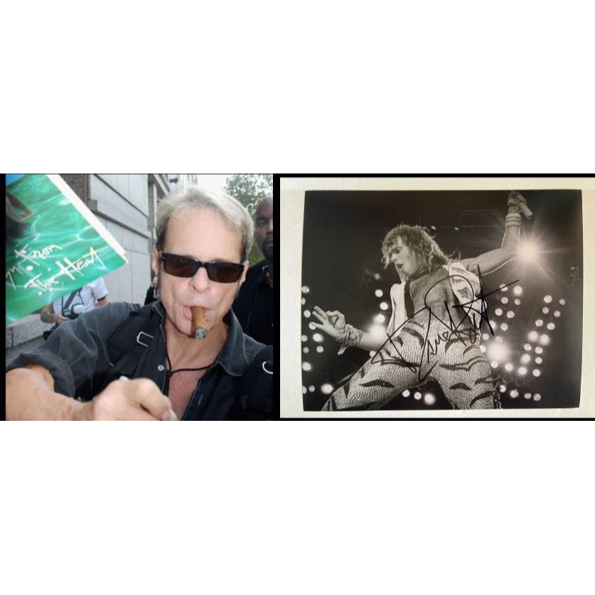Van Halen lead singer David Lee Roth 8x10 photo signed with proof ...