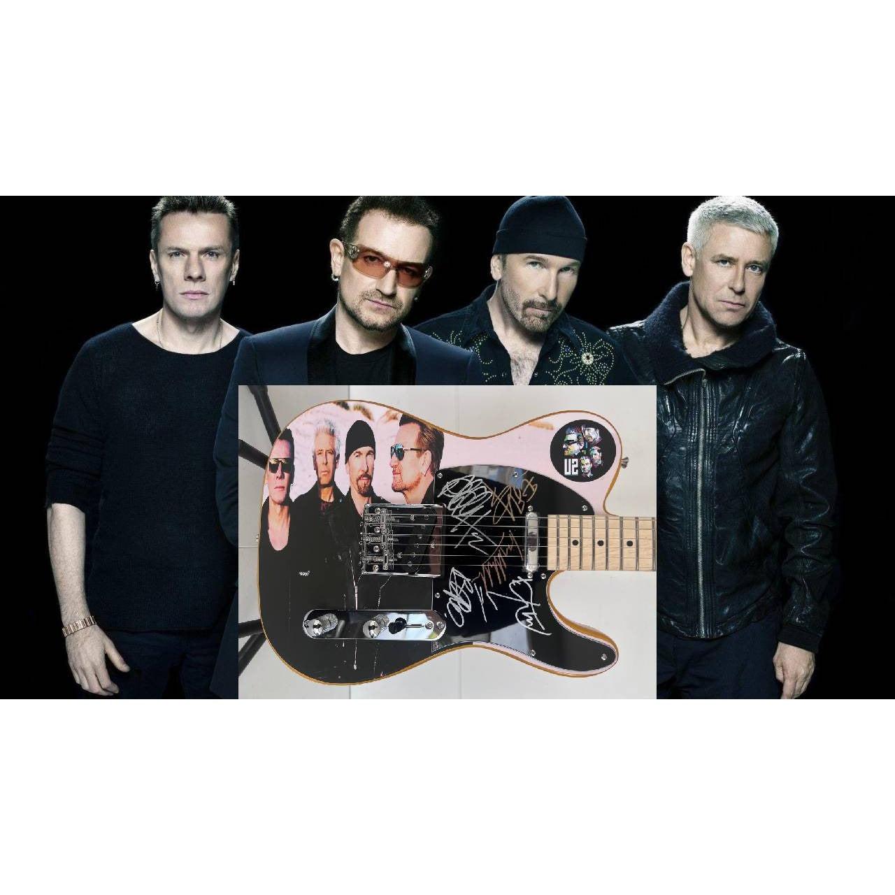 Bono The Edge Larry Mullen Adam Clayton U2 Logo Telecaster full size e