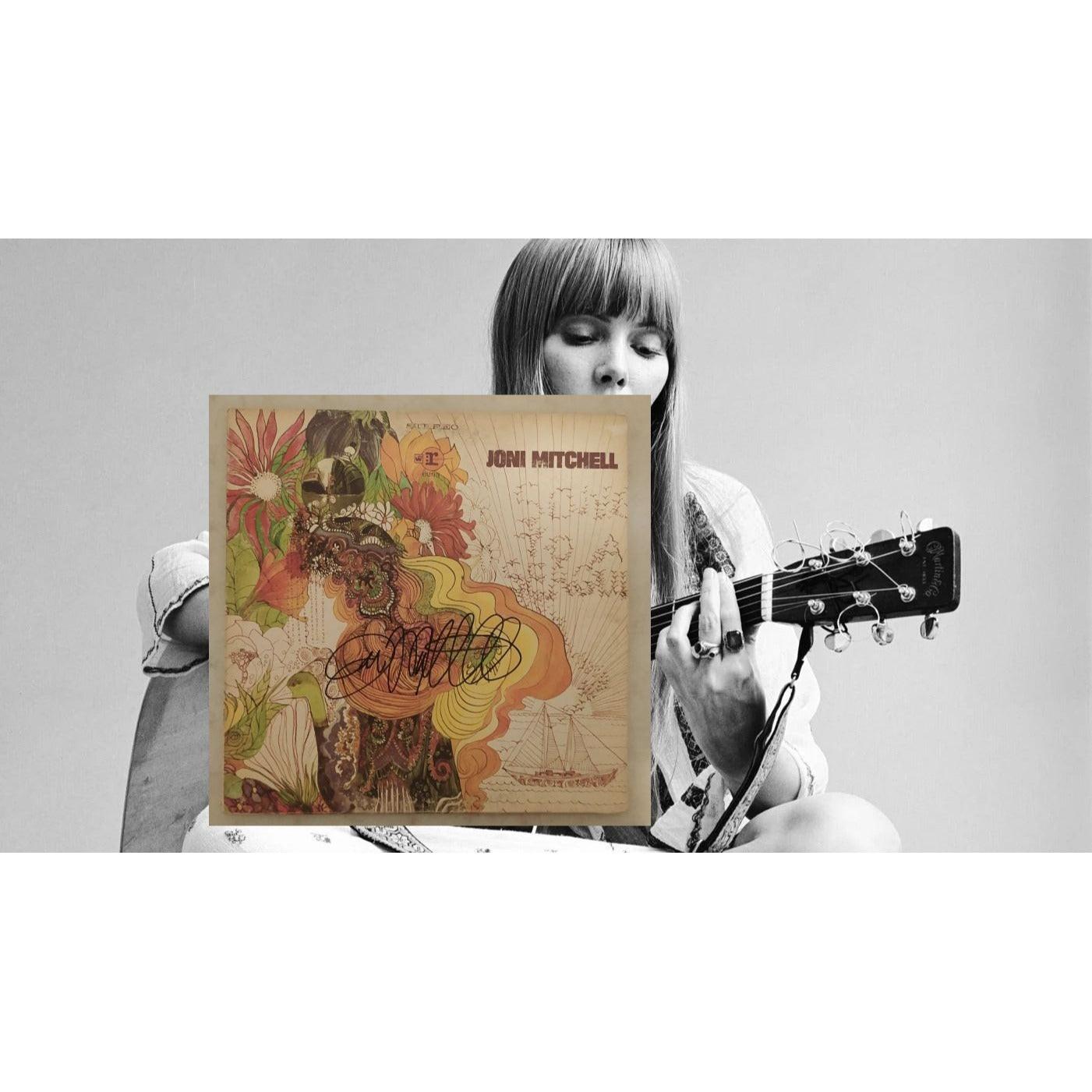 Joni Mitchell "Song to a Seagull" original album LP signed - Awesome