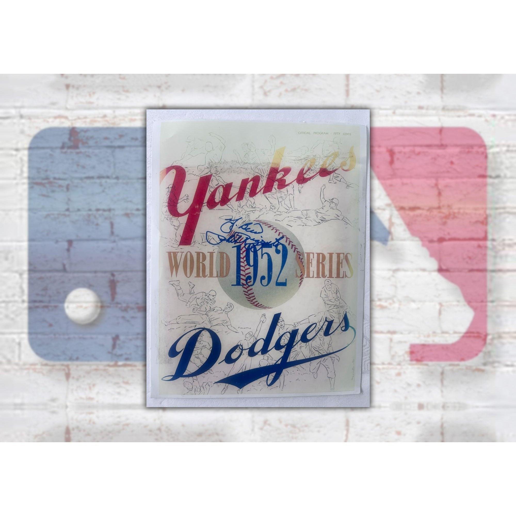New York Yankees Yogi Berra, Phill Rizzuto 1952 World Series program