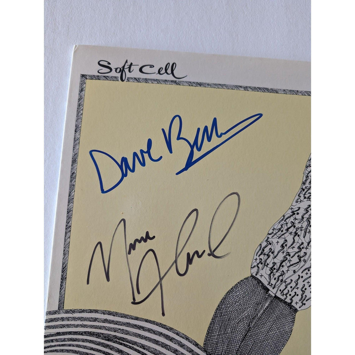 Soft Cell Marc Almond and David Ball "Tainted Love" LP signed with pro ...