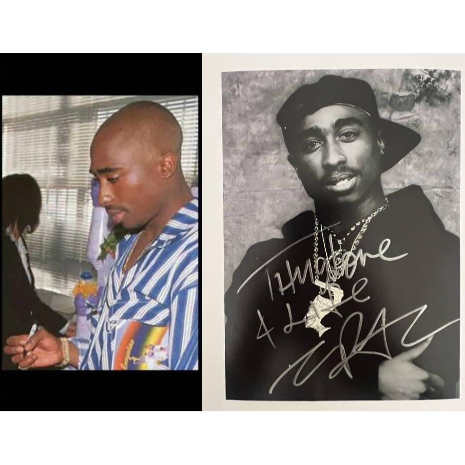 Tupac Shakur 5x7 photo signed with proof | Awesome Artifacts