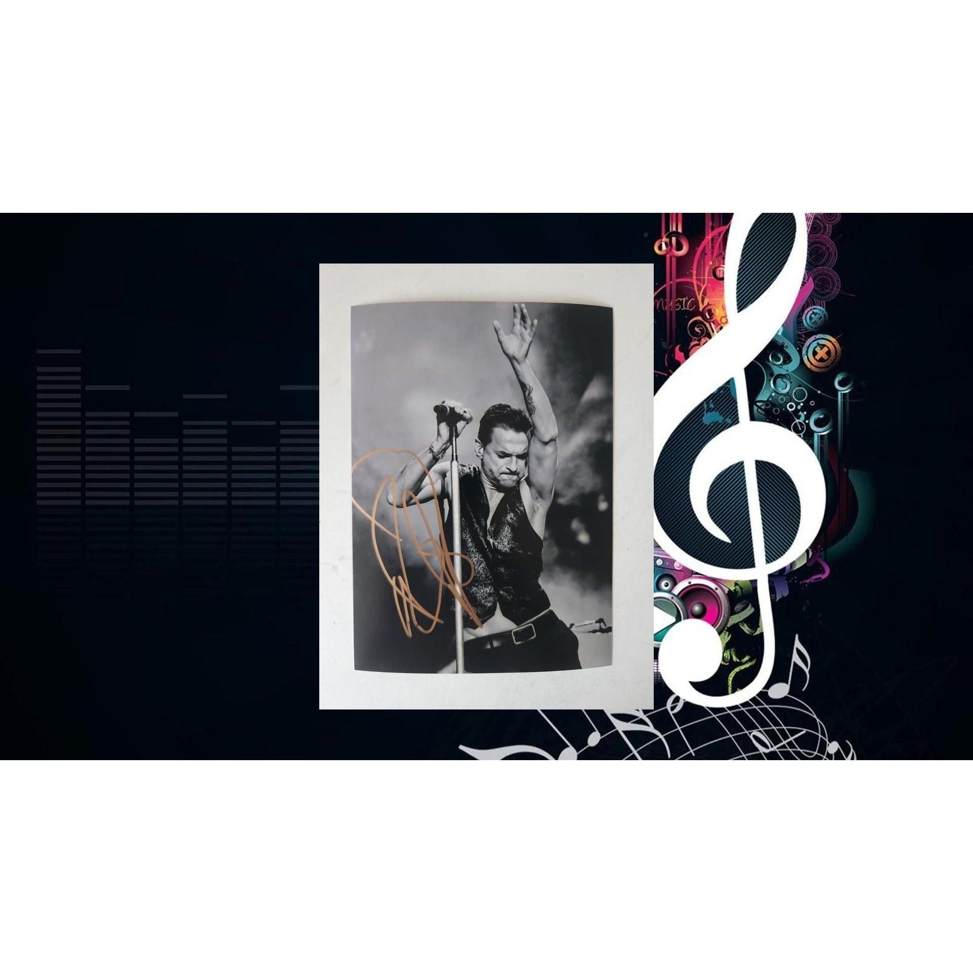 David Gahan Depeche Mode lead singer 5x7 photo signed with proof