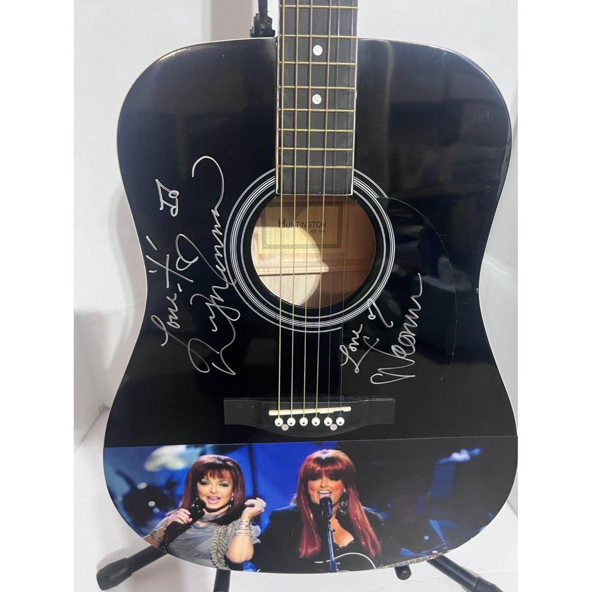 Wynonna and Naomi judd full size acoustic guitar signed | Awesome Artifacts