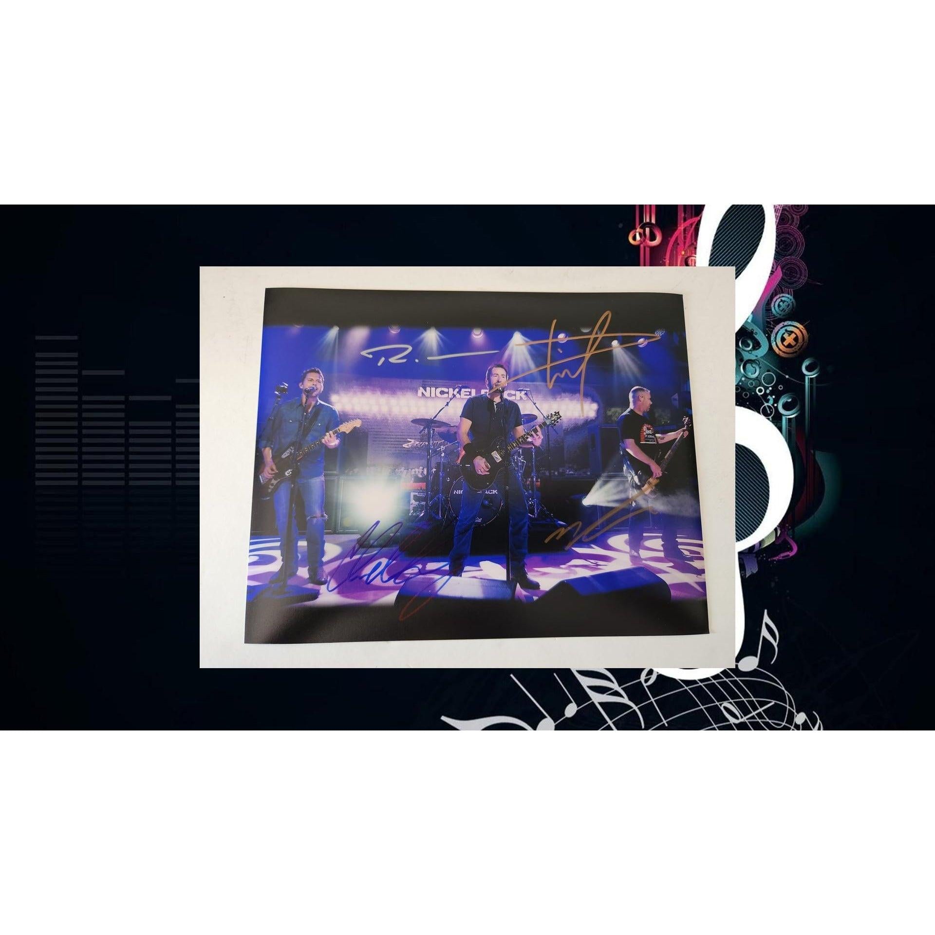 Nickelback Chad Krueger 8x10 photo signed with proof - Awesome