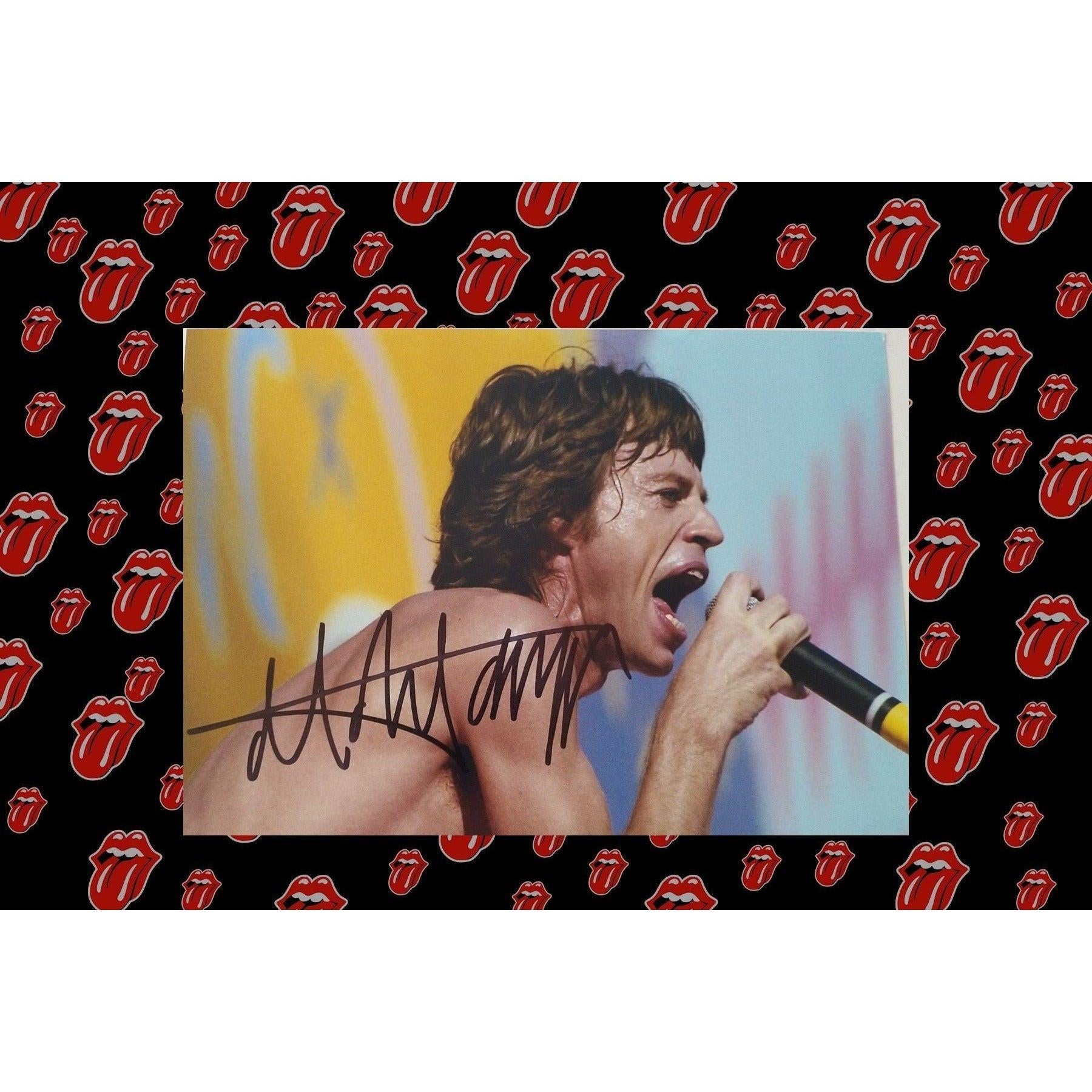 The Rolling Stones, Mick Jagger, 5x7 photo, signed with proof