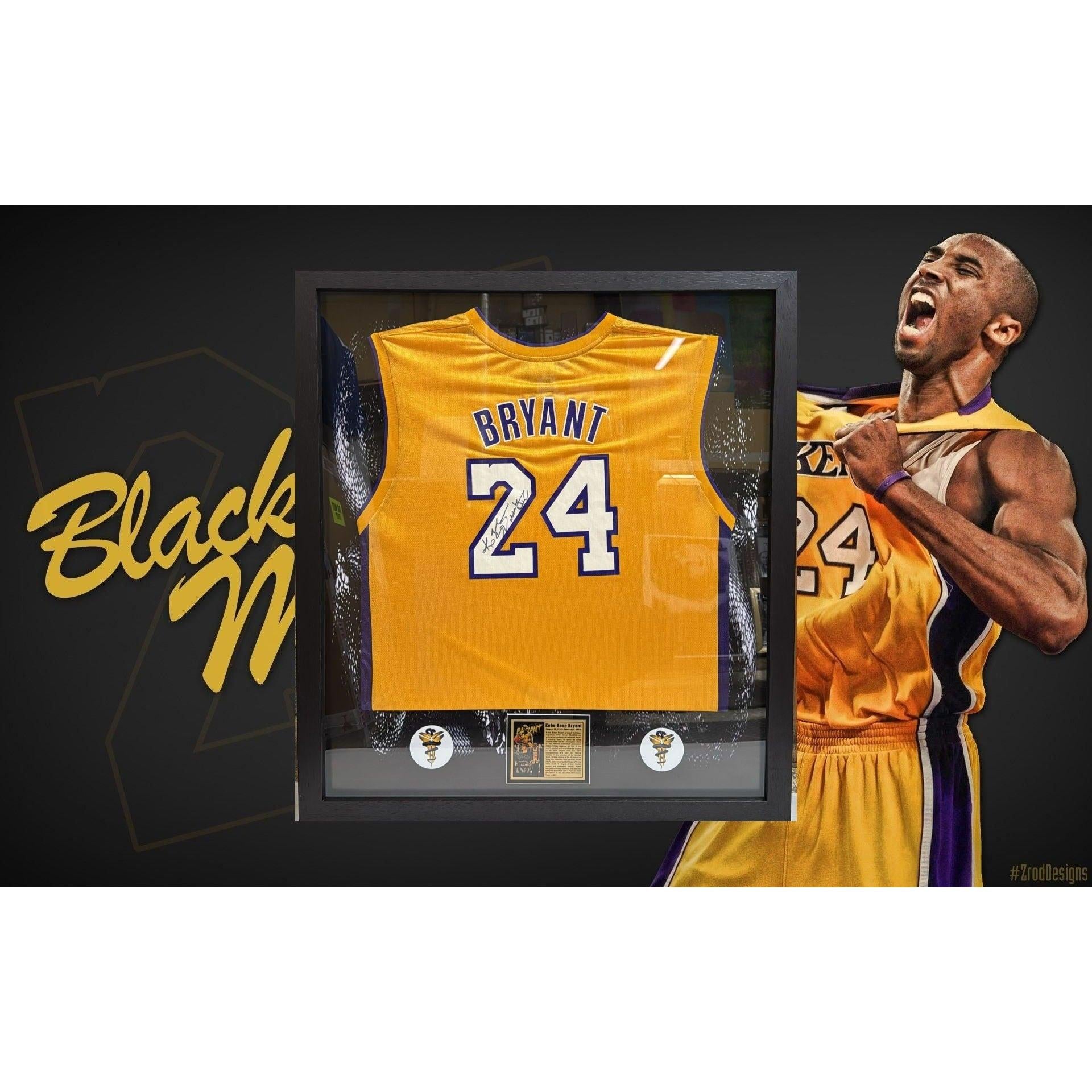 Kobe Bryant "The Mamba" signed with inscription and museum quality fra ...