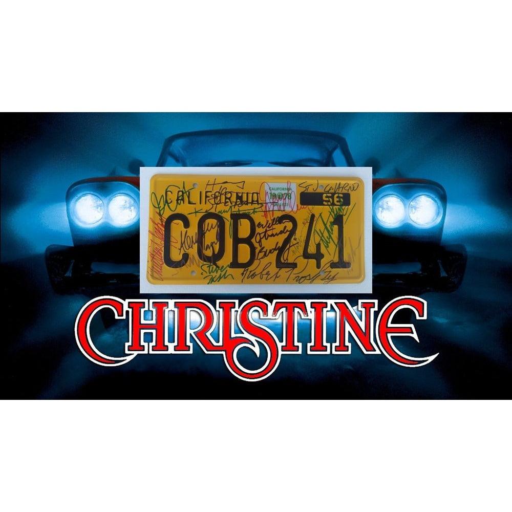 Christine Stephen King terror classic authentic metal license plate ca ...
