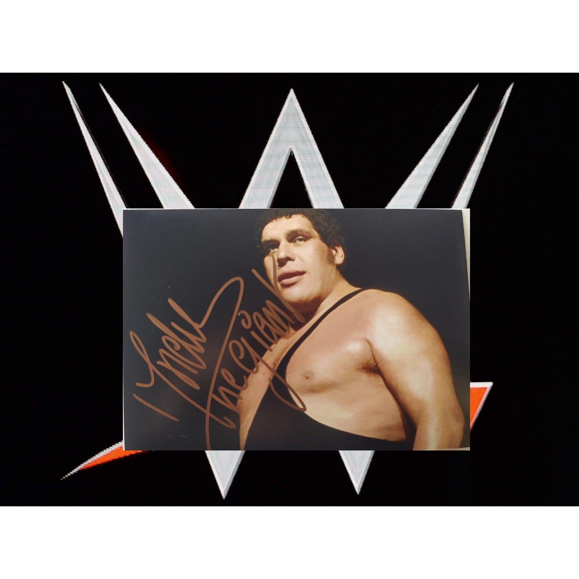 WWE Wrestling Legend "Andre the Giant" signed 5x7 photo – Awesome Artifacts