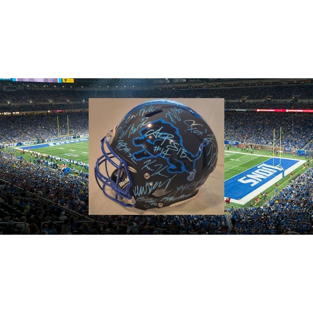 Detroit Lions alternate Schutt authentic pro model helmet 2024 team si ...