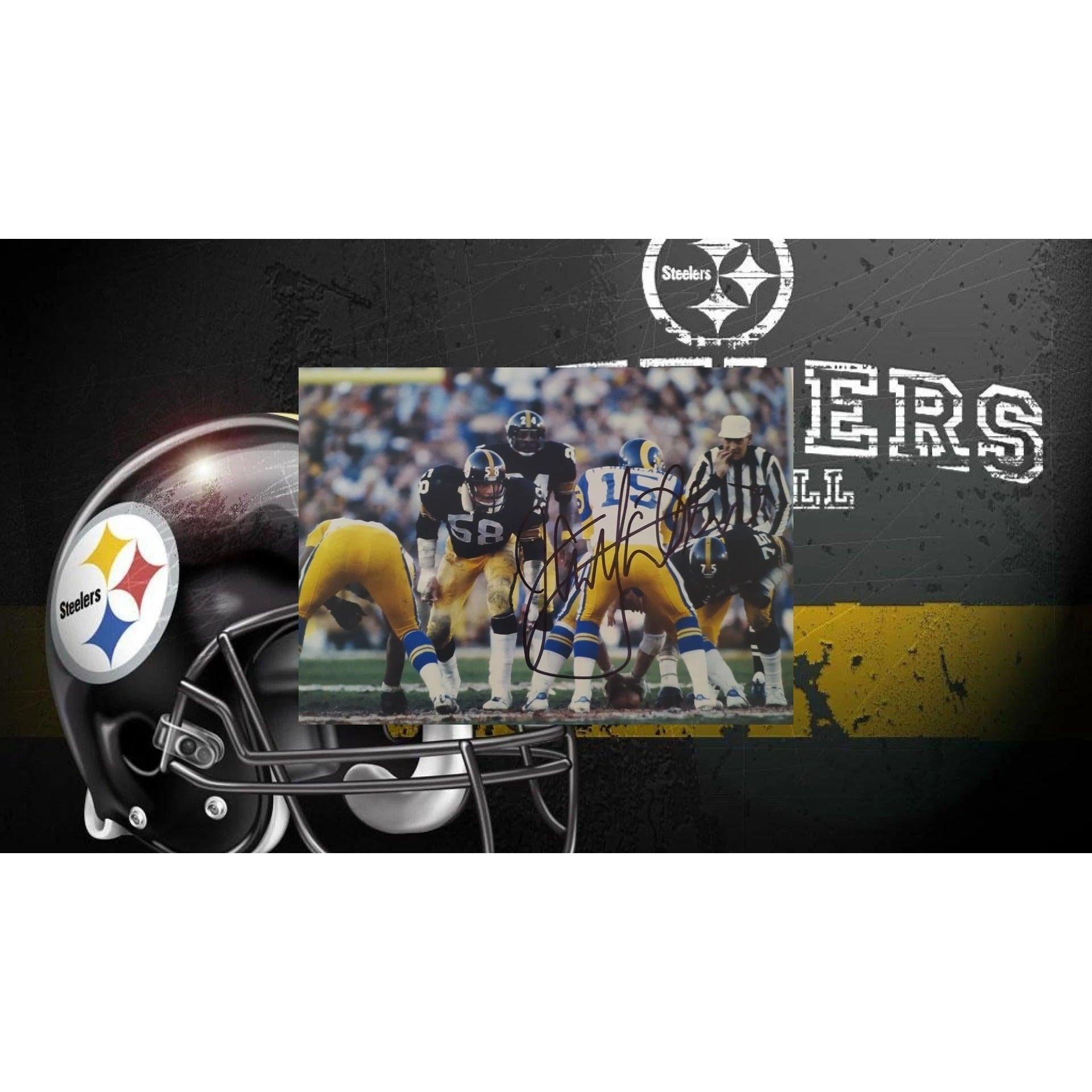 Jack Lambert, Pittsburgh, Steelers, Hall of Famers, 5x7 photo, signed ...