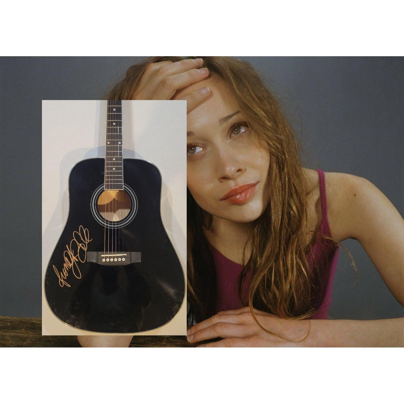 Fiona Apple full size acoustic guitar signed with proof - Awesome