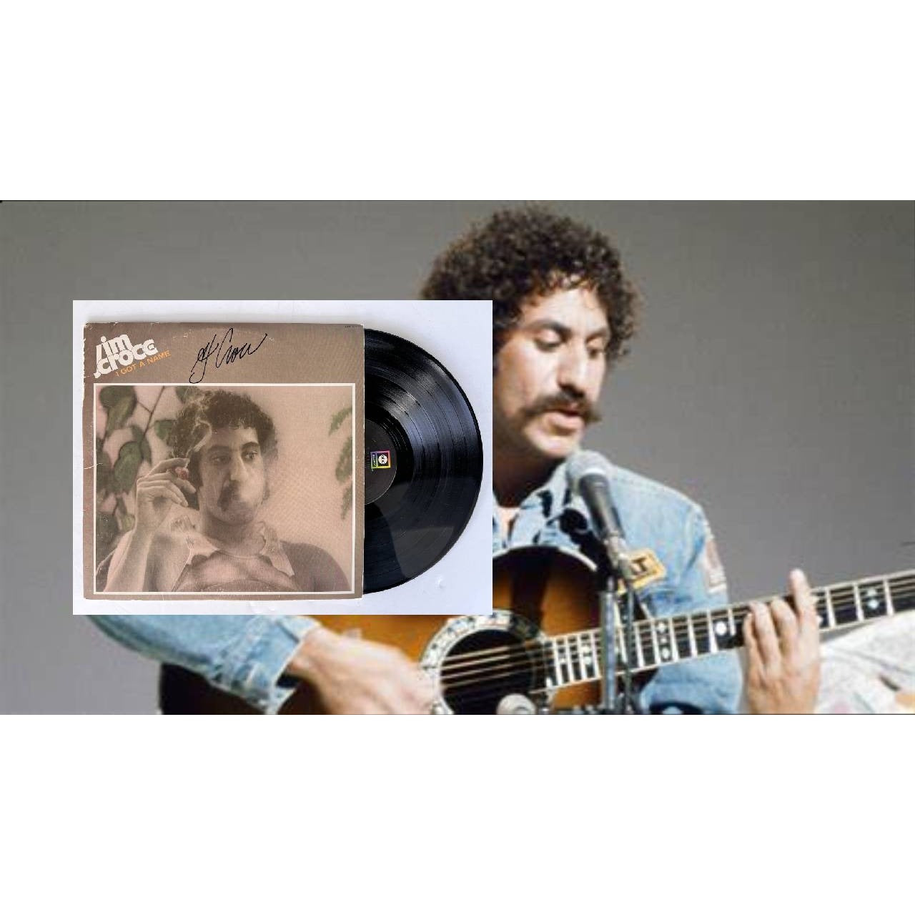 Jim Croce 'I Got a Name'' original LP signed - Awesome Artifacts