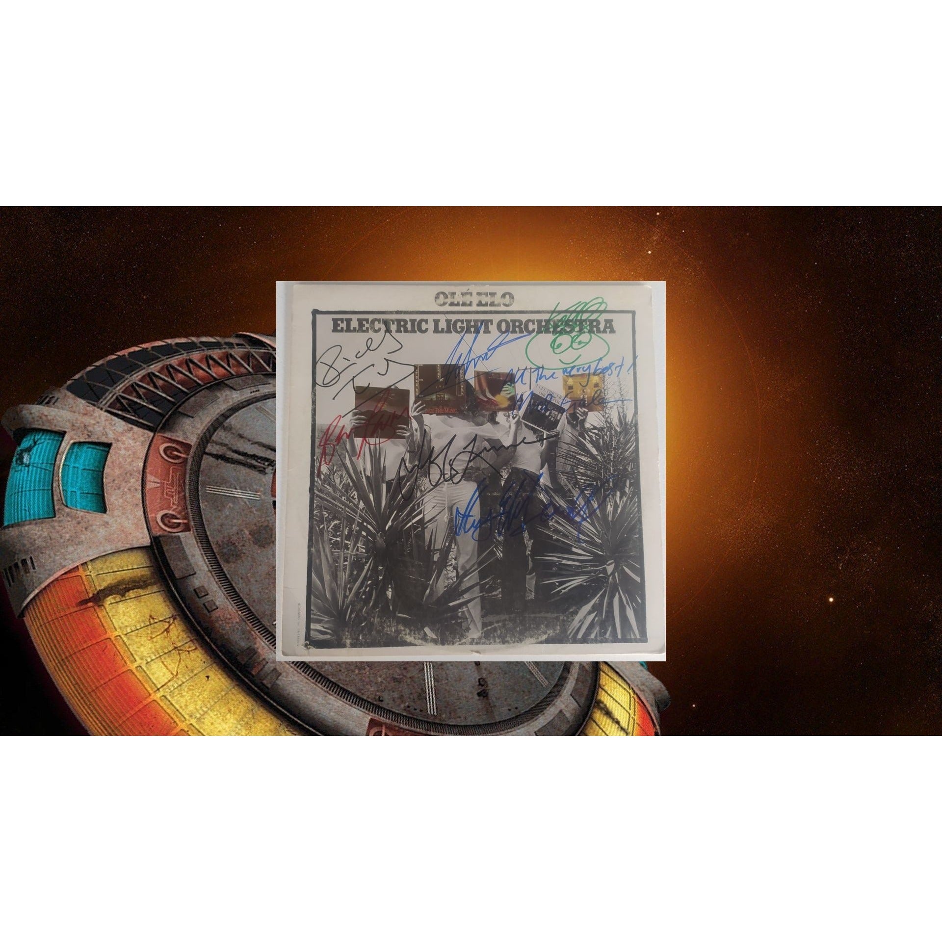 Electric Light Orchestra OLE ELO original album LP signed - Awesome
