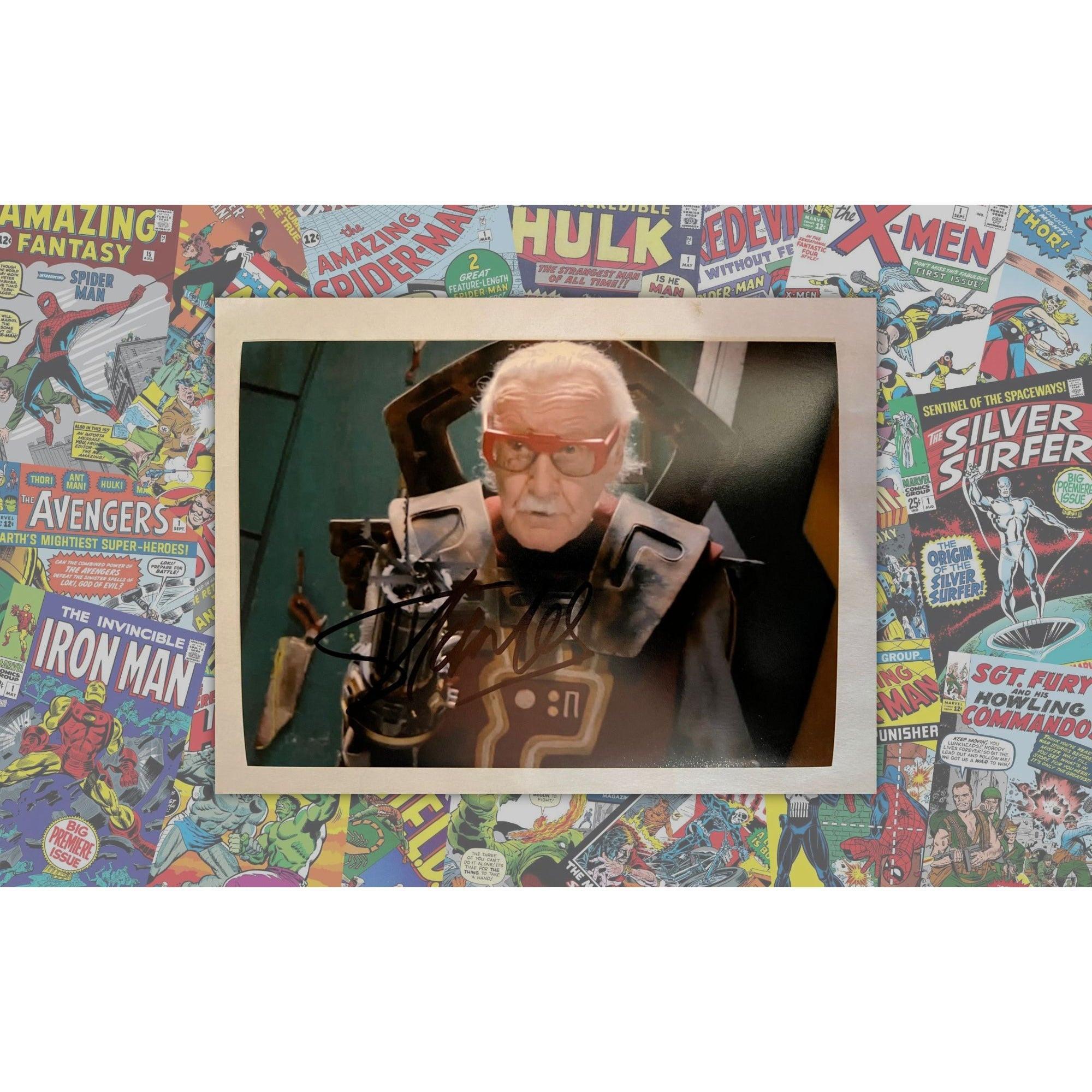 Stanley Lee Marvel Avengers creator 5x7 photograph signed with proof ...