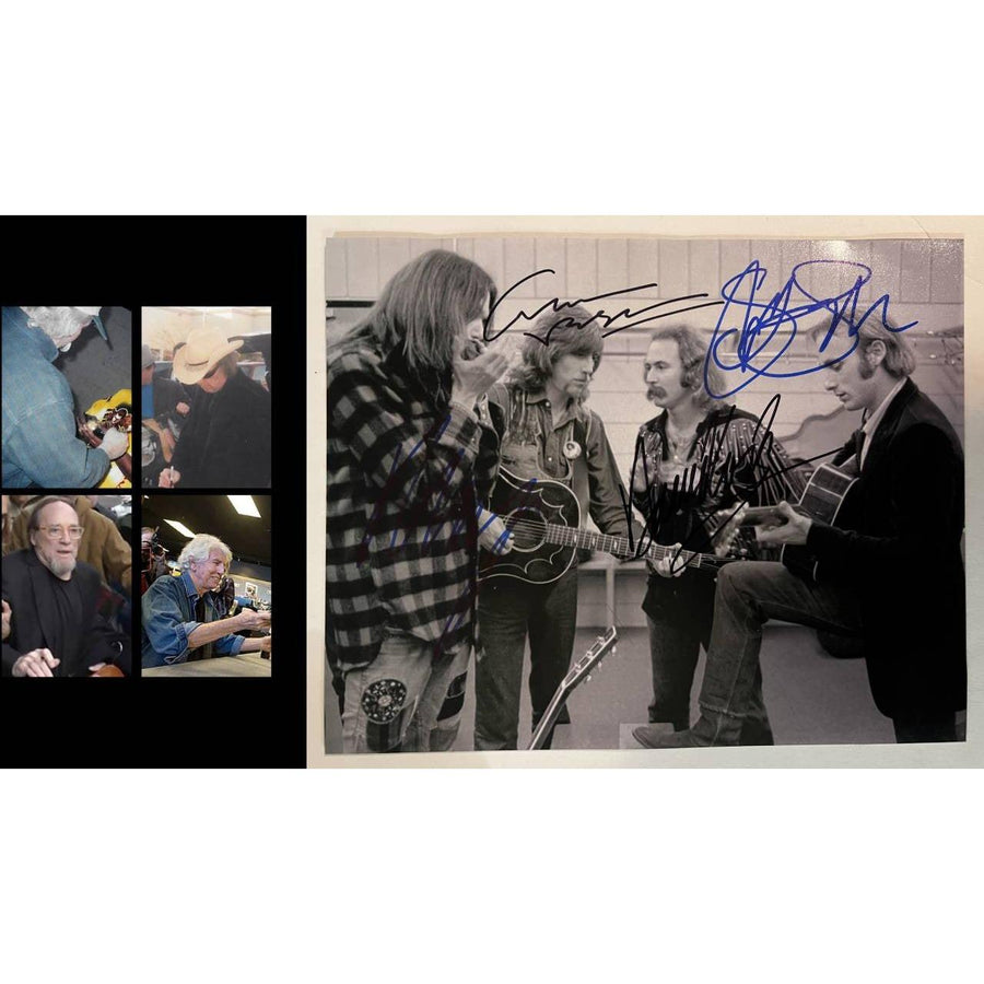 CSNY David Crosby Neil Young Graham Nash Stephen Stills 8x10 photo