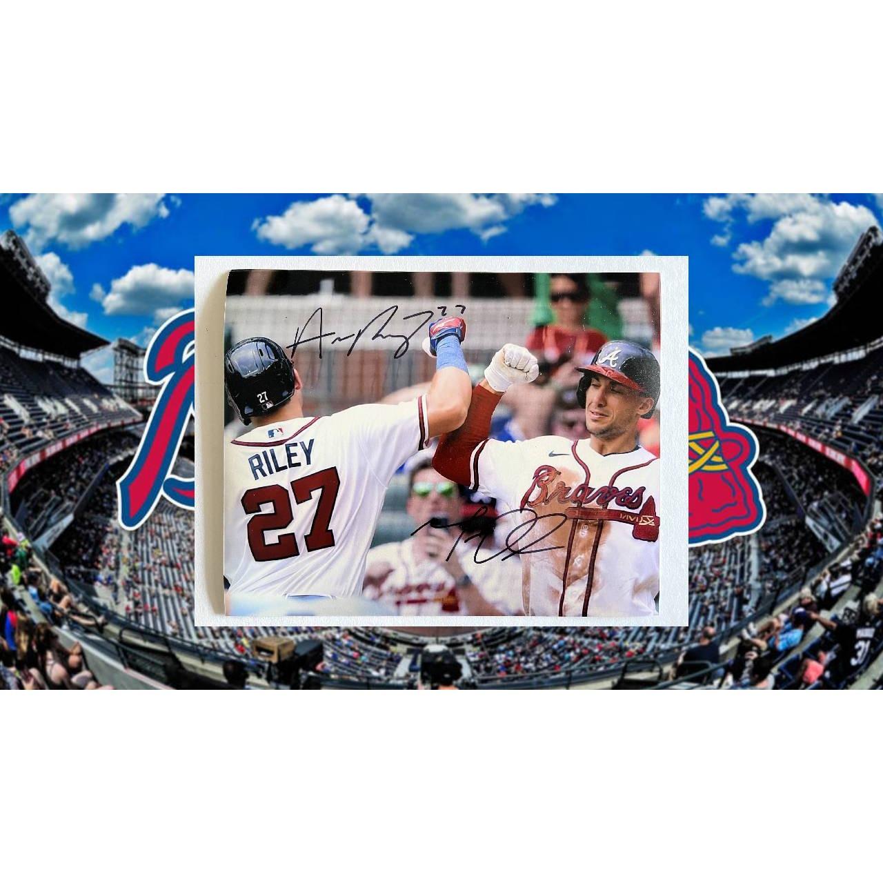 Atlanta Braves Austin Riley Matt Olson 8x10 photo signed with proof
