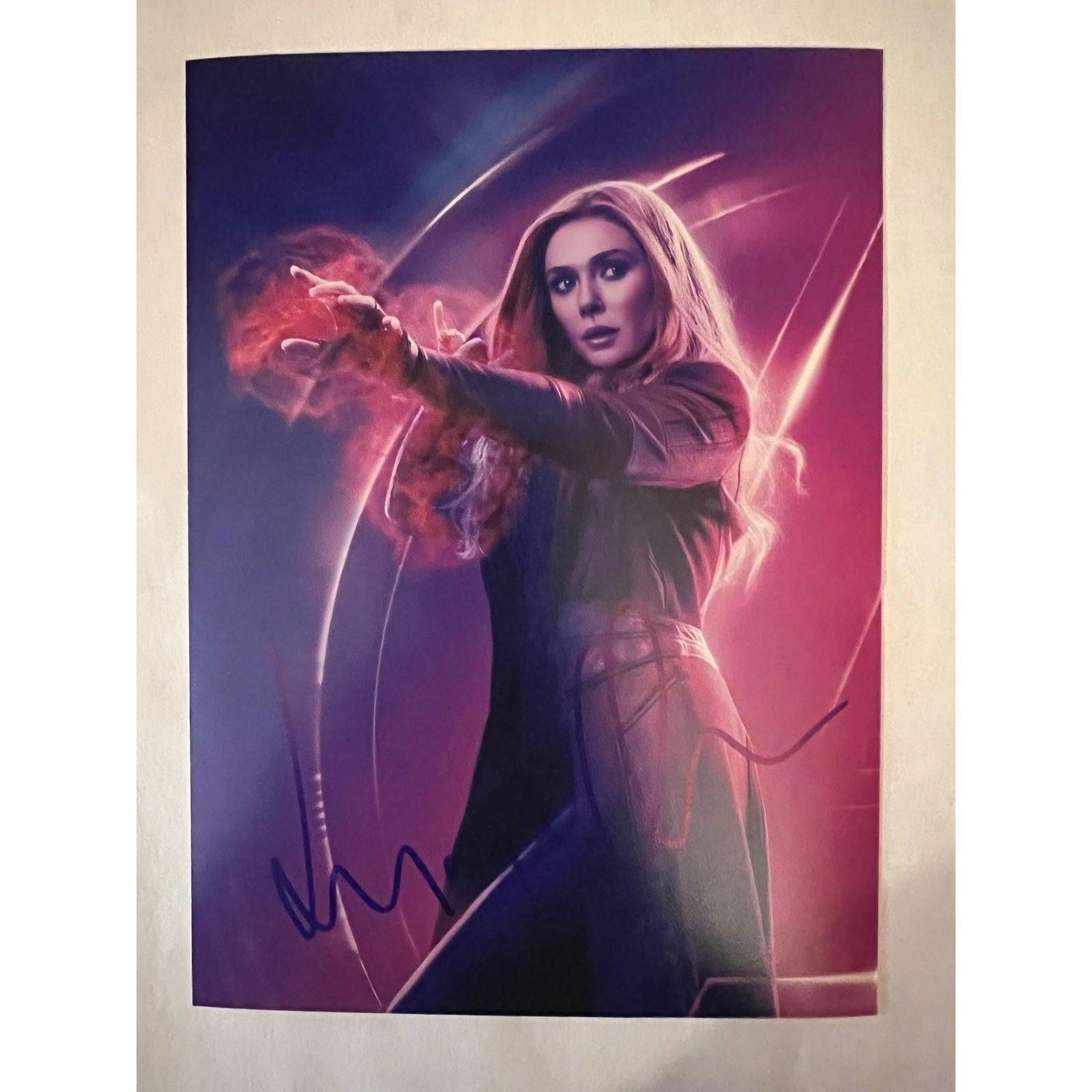 Elizabeth Olsen Wanda Maximoff Avengers Endgame 5x7 photo signed ...