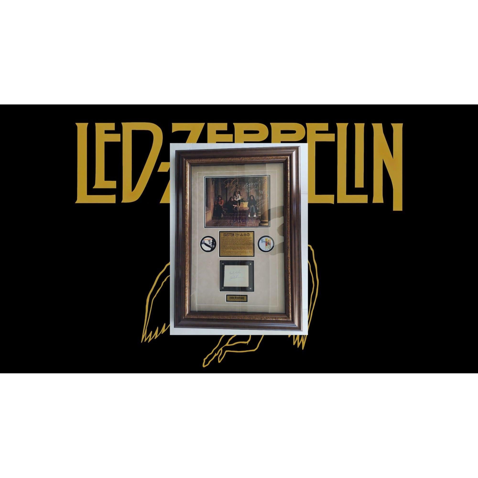 Jimmy Page John Paul Jones Robert Plant Led Zeppelin Frame 38x27 ...