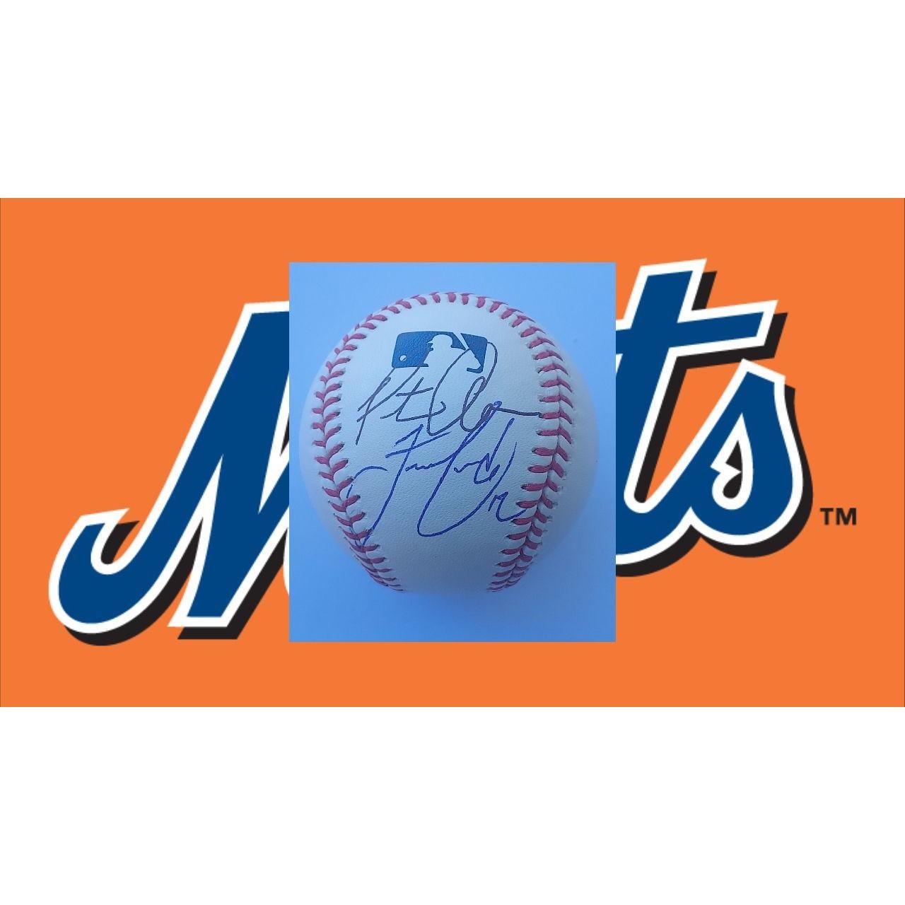 New York Mets Francisco Lindor and Pete Alonso Rawlings MLB baseball s ...