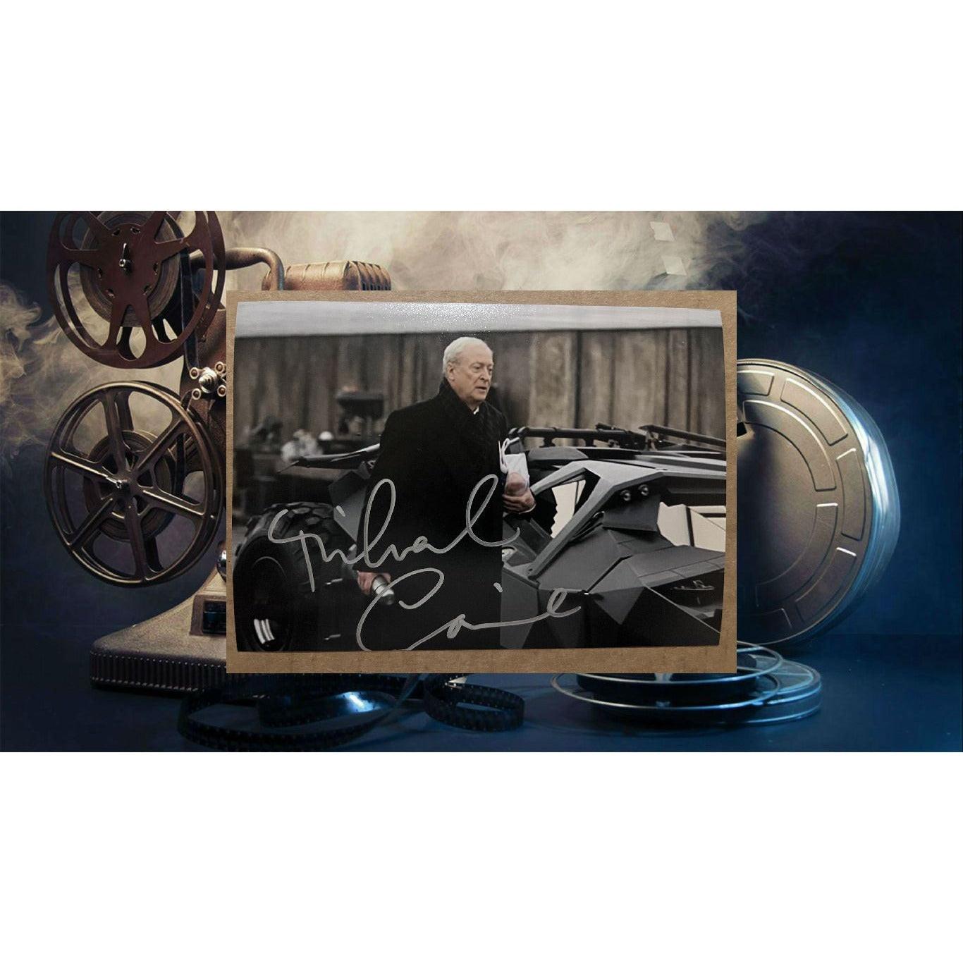 The Dark Knight ''Alfred'' Michael Caine 5x7 photo signed with proof
