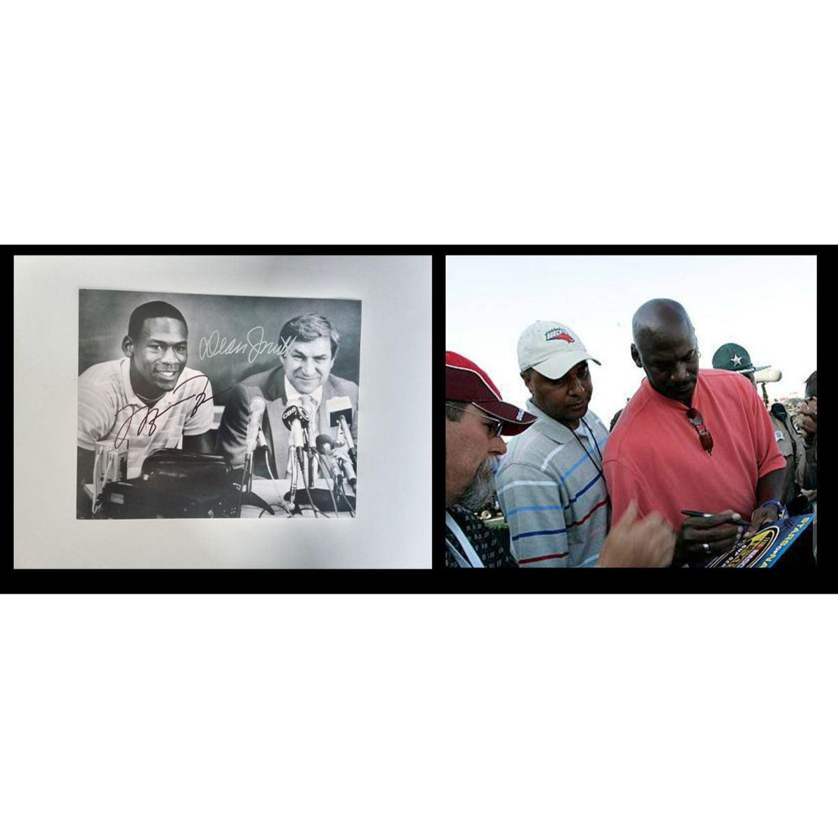 Dean Smith & Michael Jordan North Carolina Tarheels 8x10 photo signed ...