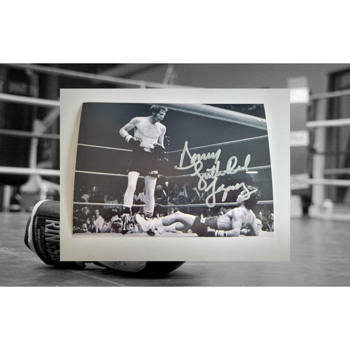 Danny "Little Red" Lopez 5 x 7 photograph signed – Awesome Artifacts